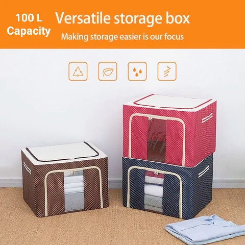 Living Box – Multipurpose Storage Organizer Boxes 100 Litre capacity ...